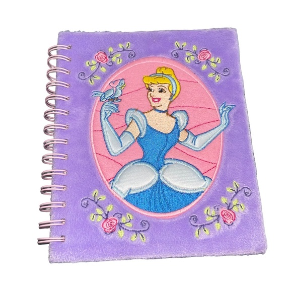 Disney | Office | Disney Princesses Cinderella Fuzzy Dream Journal ...